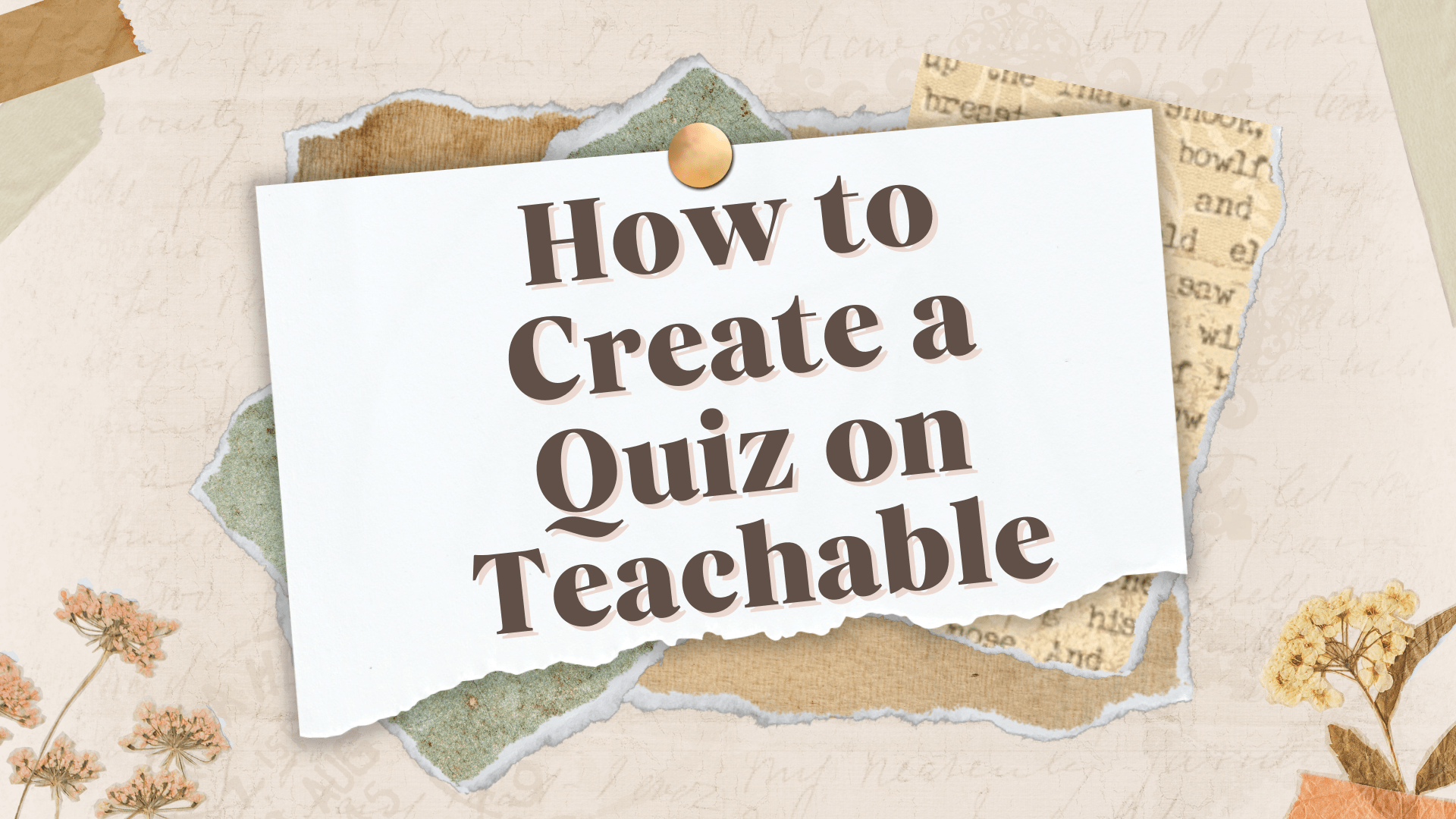 How to Create a Quiz on Teachable