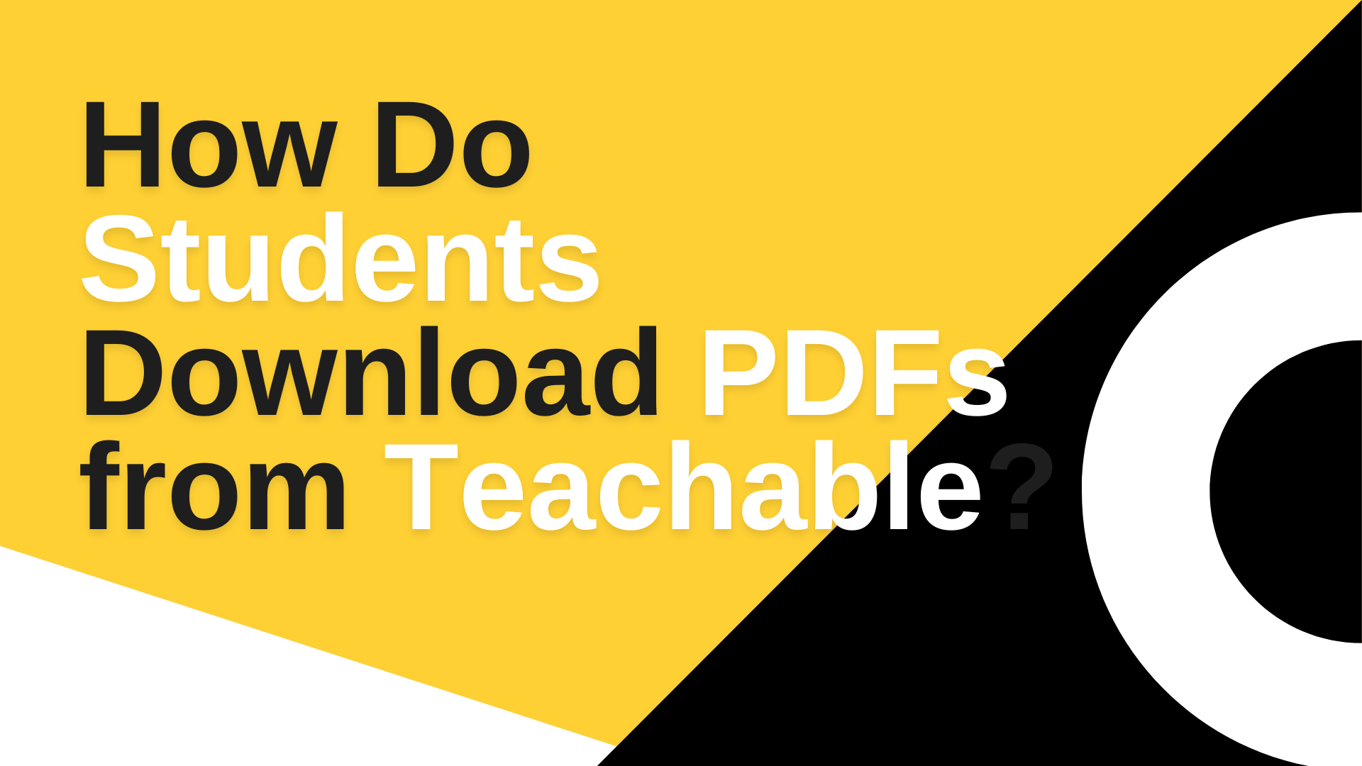 How Do Students Download PDFs from Teachable